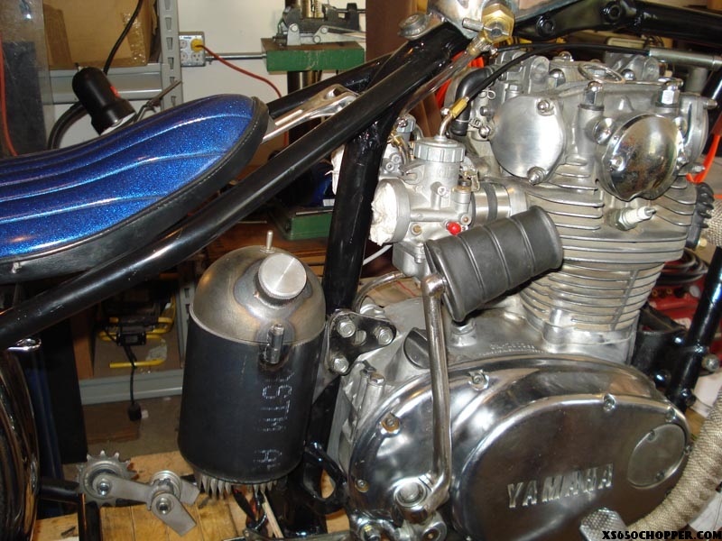 Cantilevered Mid controls for the XS650