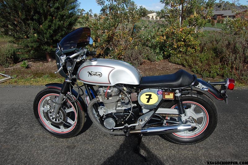 Manx style cafe racer